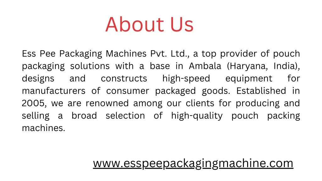 PPT - Reliable Packing Machine Manufacturer in India PowerPoint ...