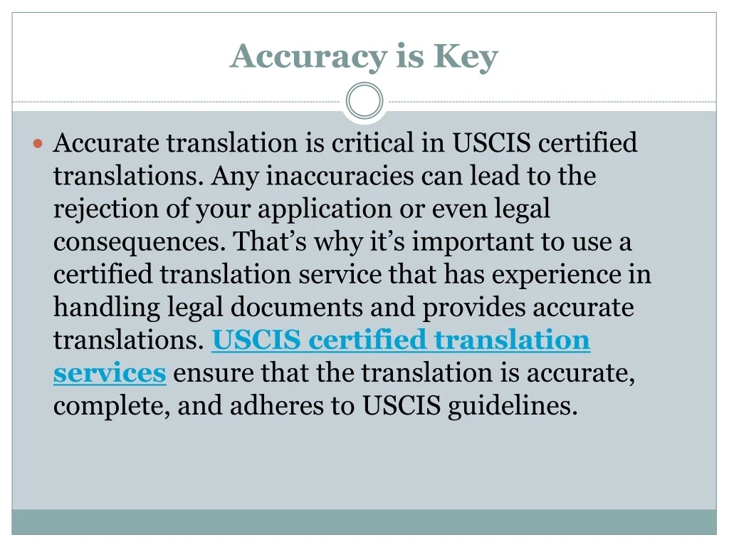 PPT - Accurate USCIS Certified Translation for Legal Documents ...
