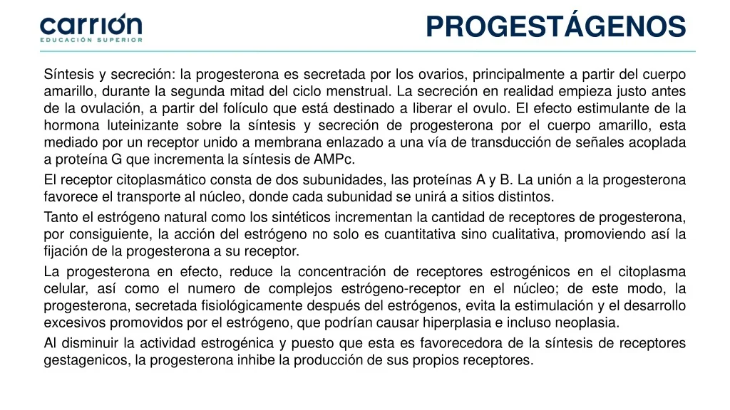 PPT - FARMACOLOGIA_DEL_SISTEMA_ENDOCRINO-_ESTROGENOS_Y_PROGESTAGENOS (1 ...