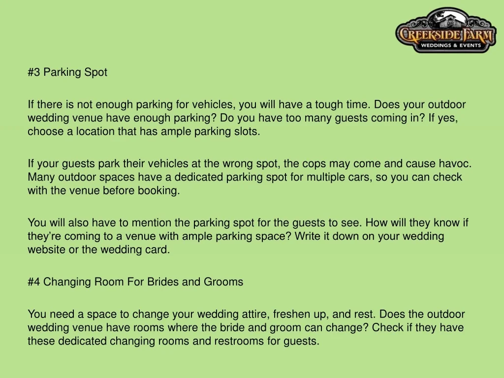 PPT - The Ultimate Outdoor Wedding Checklist Everyone Needs! PowerPoint ...