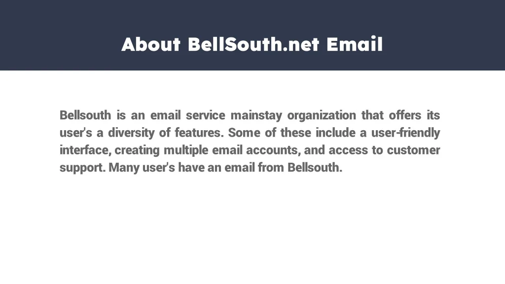PPT - How to Fix the BellSouth.net Email Login Issues? PowerPoint ...