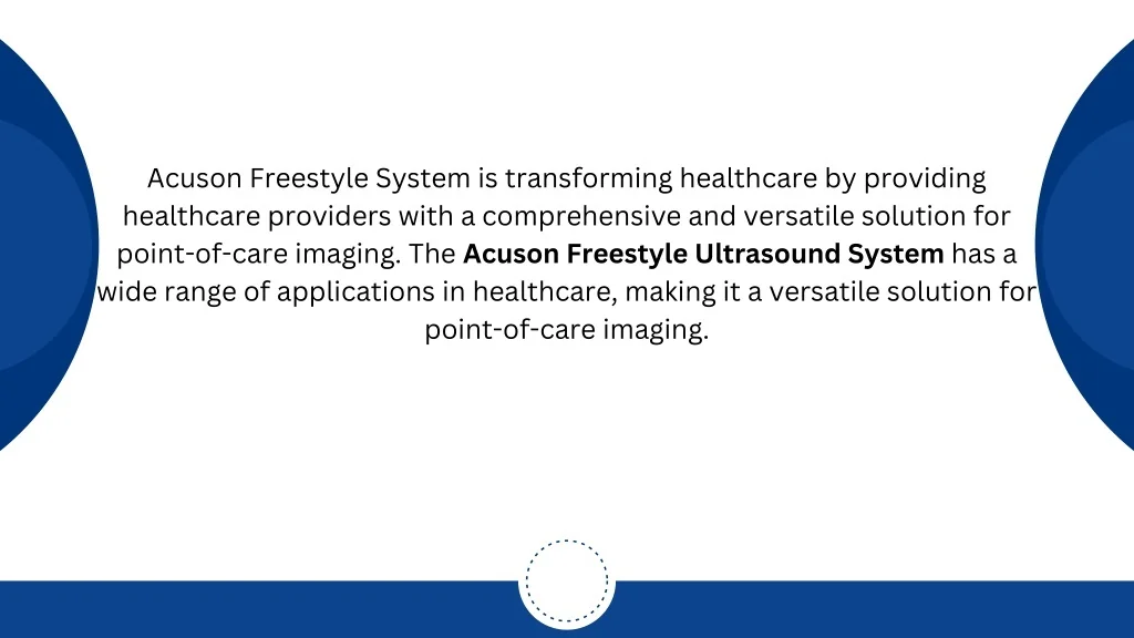 PPT - Acuson Freestyle Ultrasound System | Platinum HealthCare ...