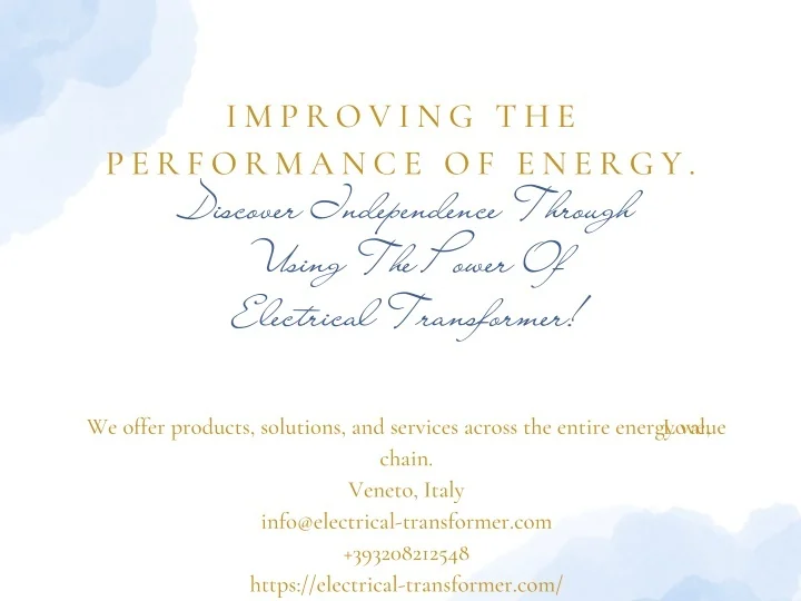 PPT - Improving The Performance Of Energy PowerPoint Presentation, free ...