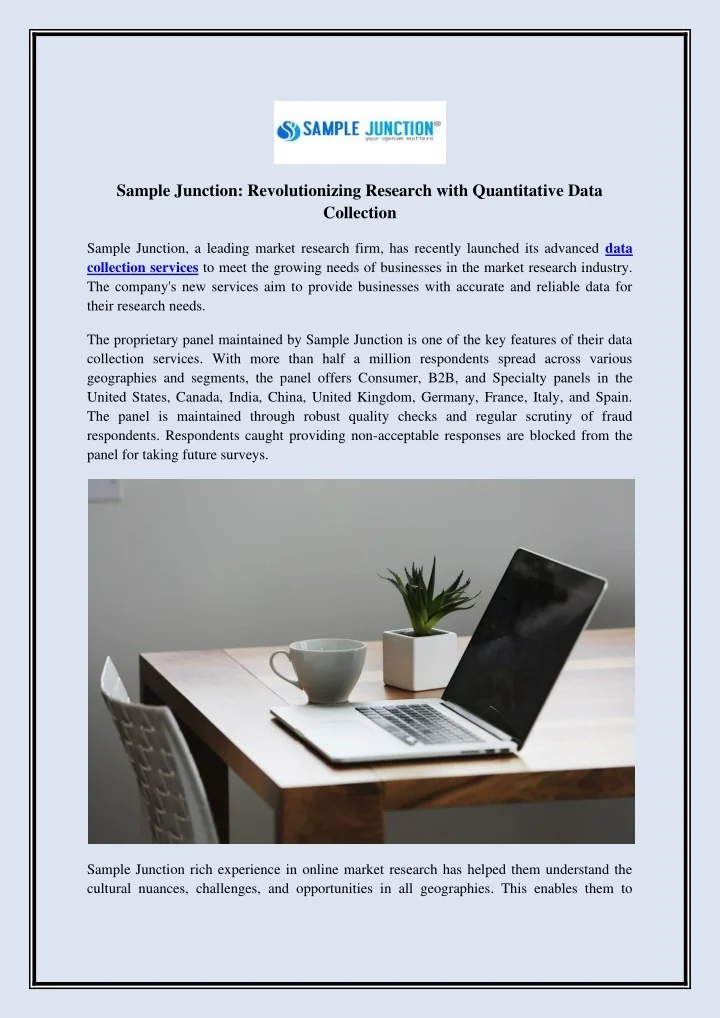 PPT - Sample Junction: Revolutionizing Research with Quantitative Data ...