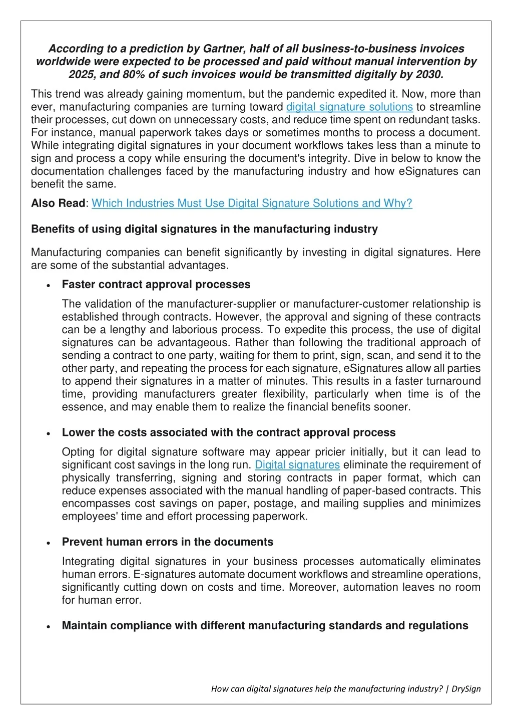 PPT - Digital Signatures Revolutionizing the Manufacturing Industry ...