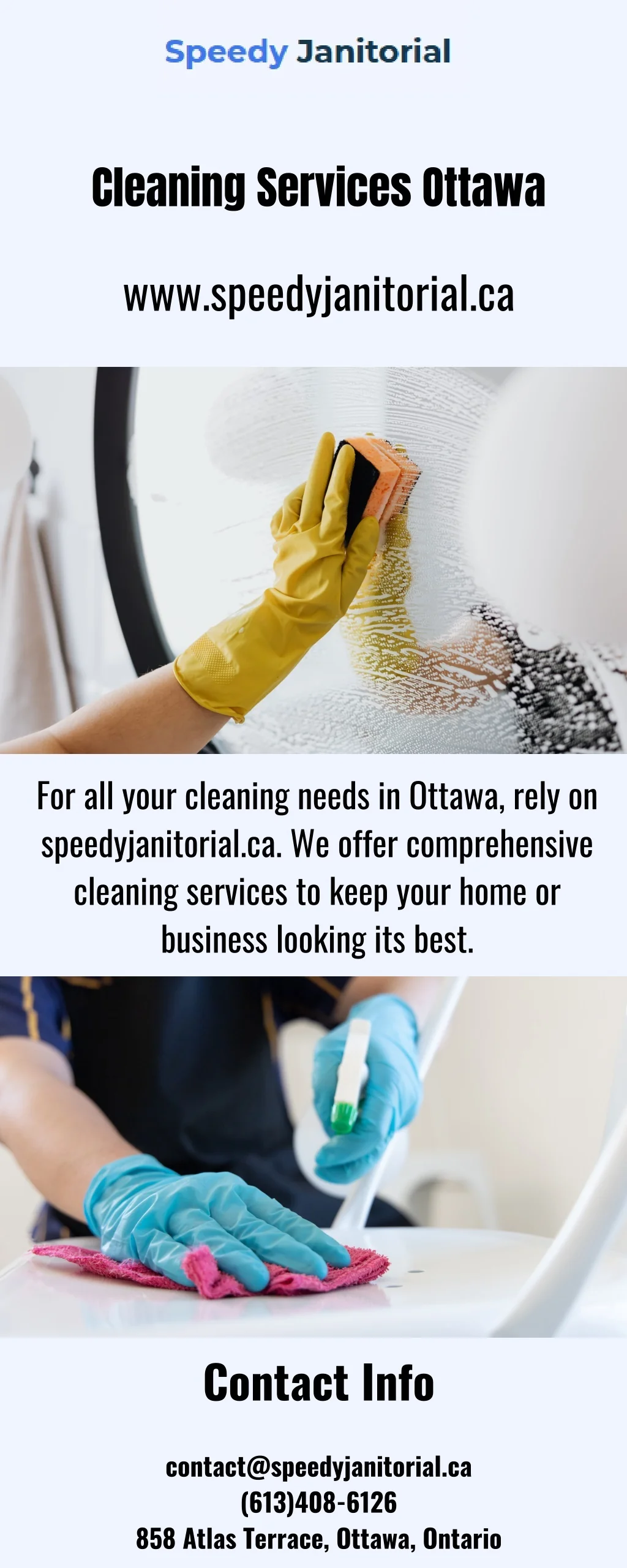 PPT - Cleaning Services Ottawa - Speedy Janitorial PowerPoint ...