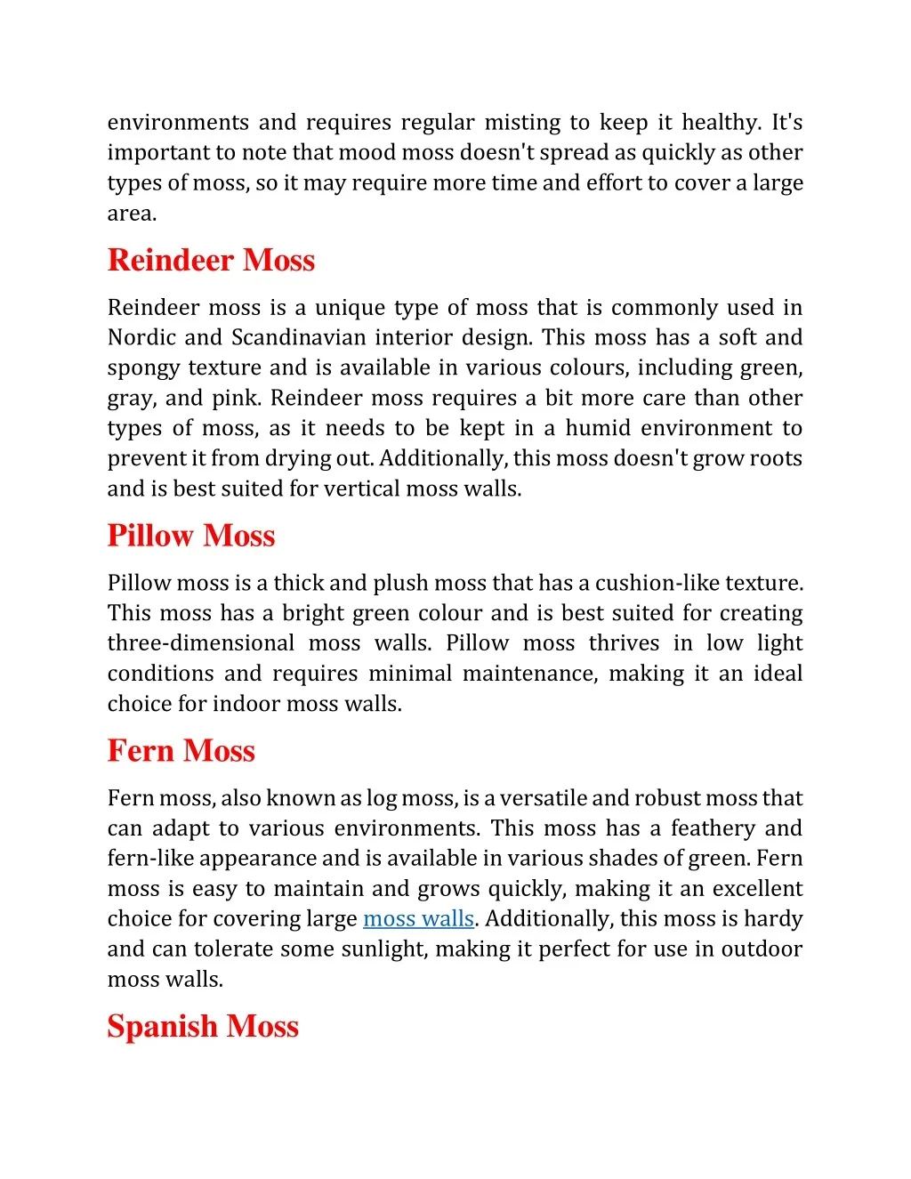 PPT - Different Types of Moss for Your Moss Wall Which One is Best ...