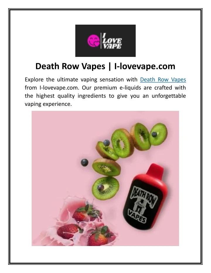 PPT - Death Row Vapes | I-lovevape.com PowerPoint Presentation, free ...