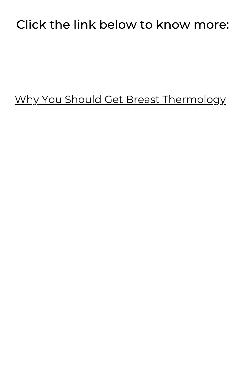 PPT - Why You Should Get Breast Thermology PowerPoint Presentation ...