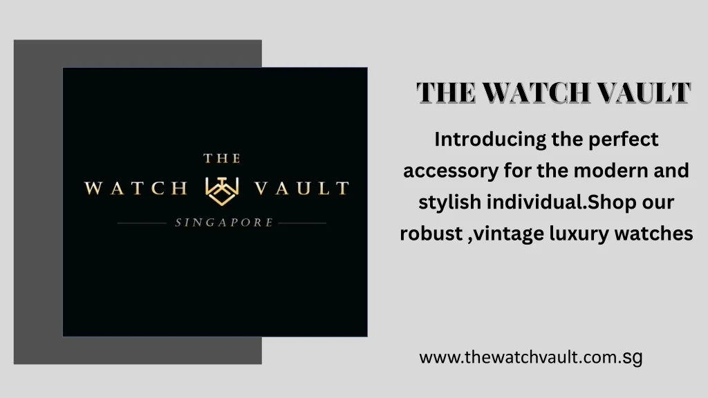 PPT - SHOP BEST LUXURY WATCHES SINGAPORE PowerPoint Presentation, free ...
