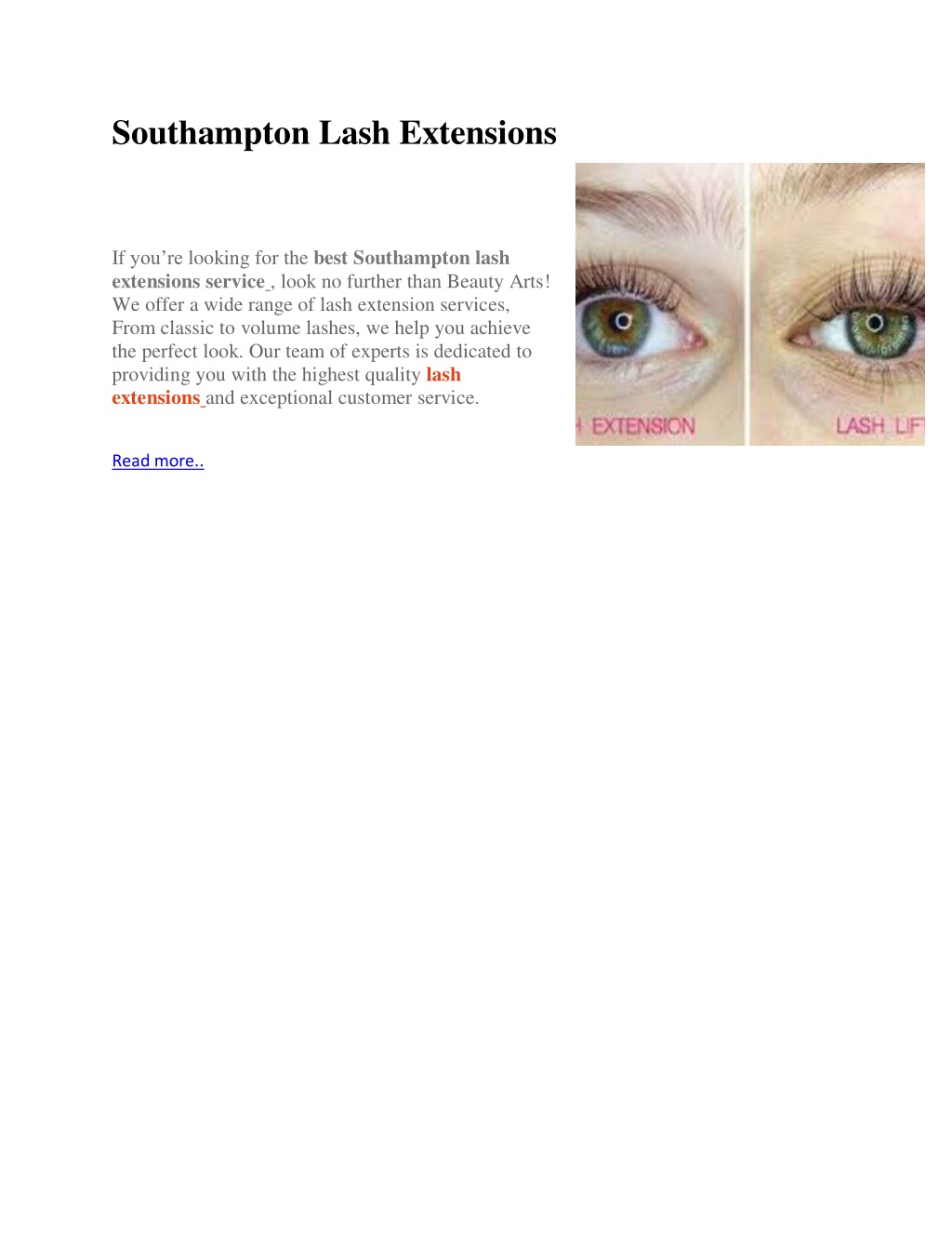 Ppt Southampton Lash Extensions Powerpoint Presentation Free