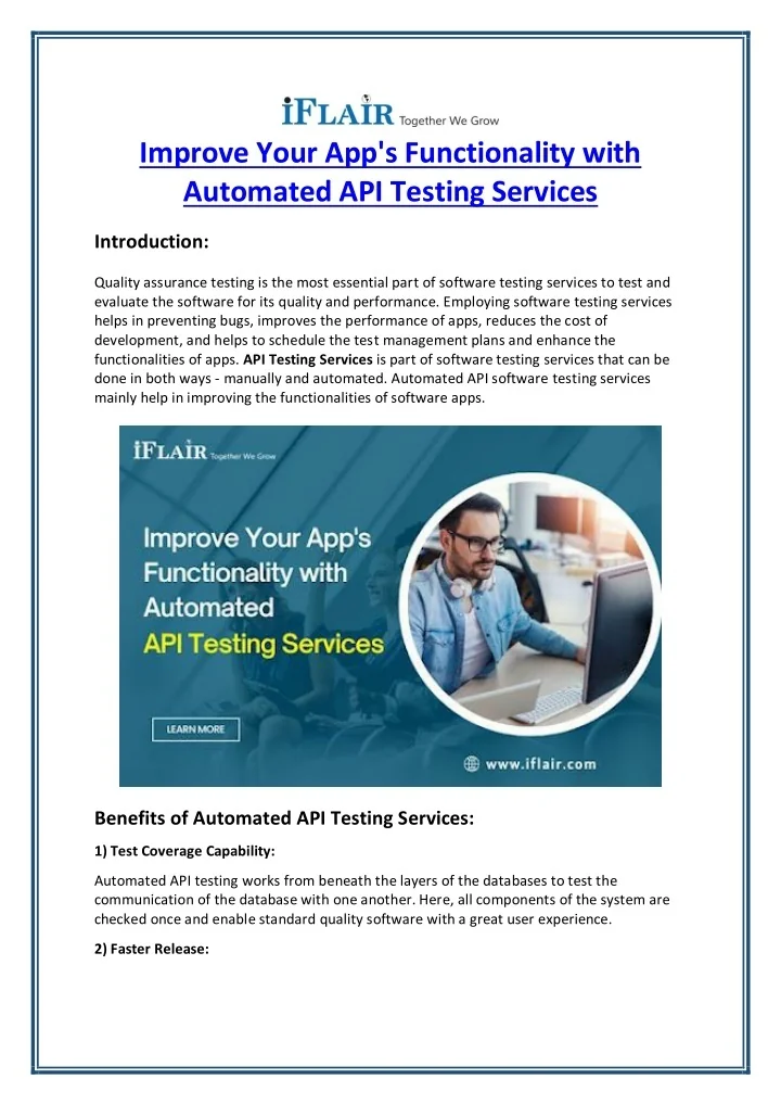 Ppt Improve Your Apps Functionality With Automated Api Testing 9201