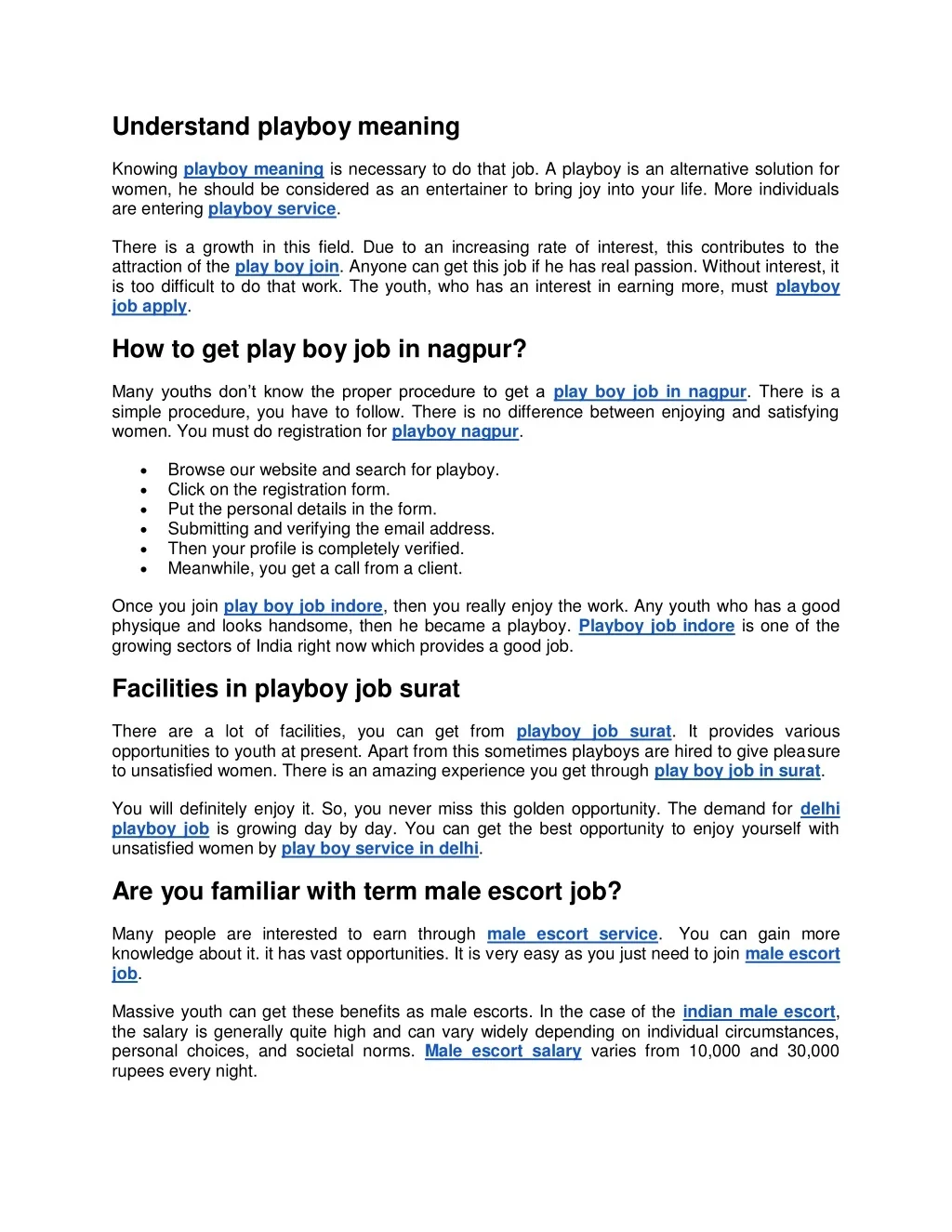 PPT - Playboy job in Bangalore Get ultimate pleasure PowerPoint ...