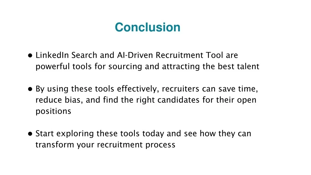 PPT - Sourcing the Best Talent with LinkedIn Search and AI-Driven ...