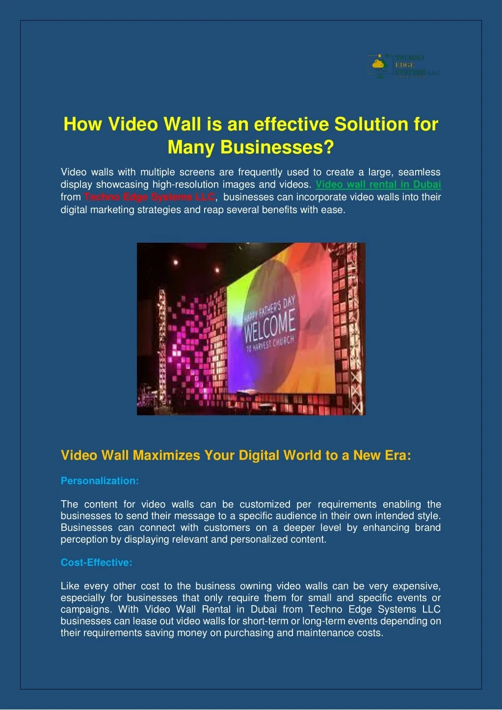 PPT - How Video Wall is an effective Solution for Many Businesses ...