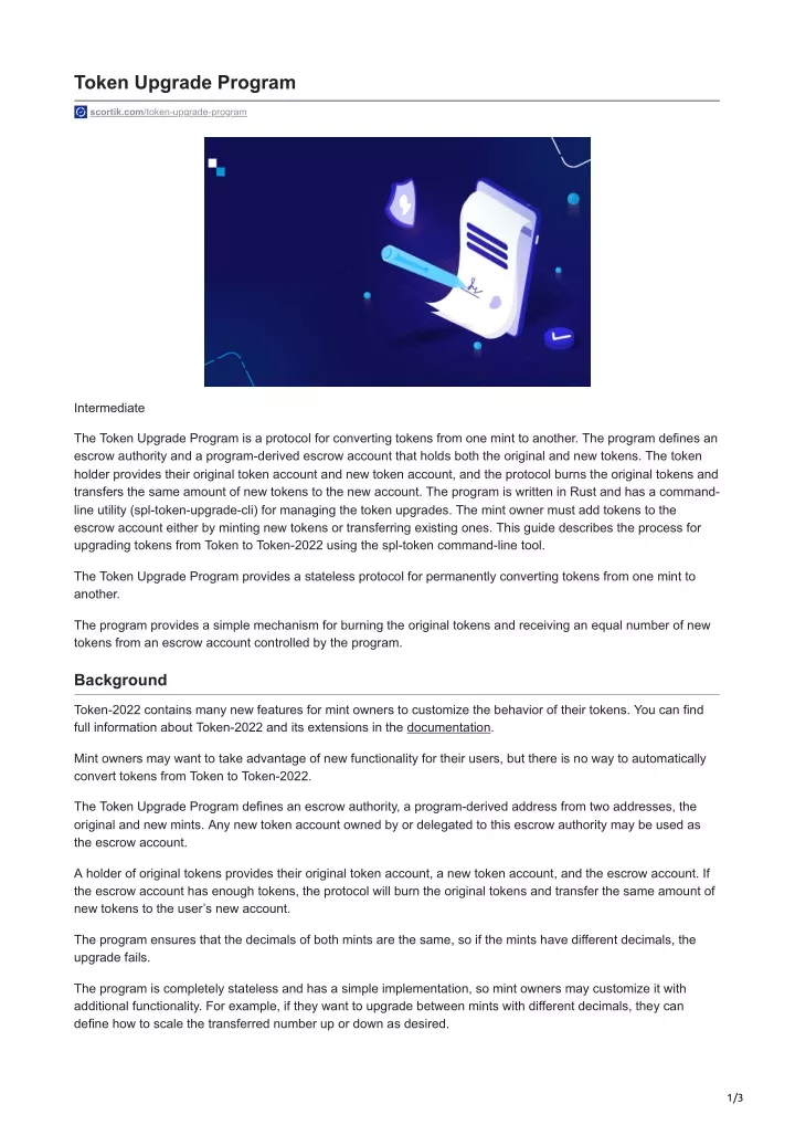 PPT - scortik.com-Token Upgrade Program PowerPoint Presentation, free ... PPT - scortik.com-Token Upgrade Program PowerPoint Presentation, free ...
