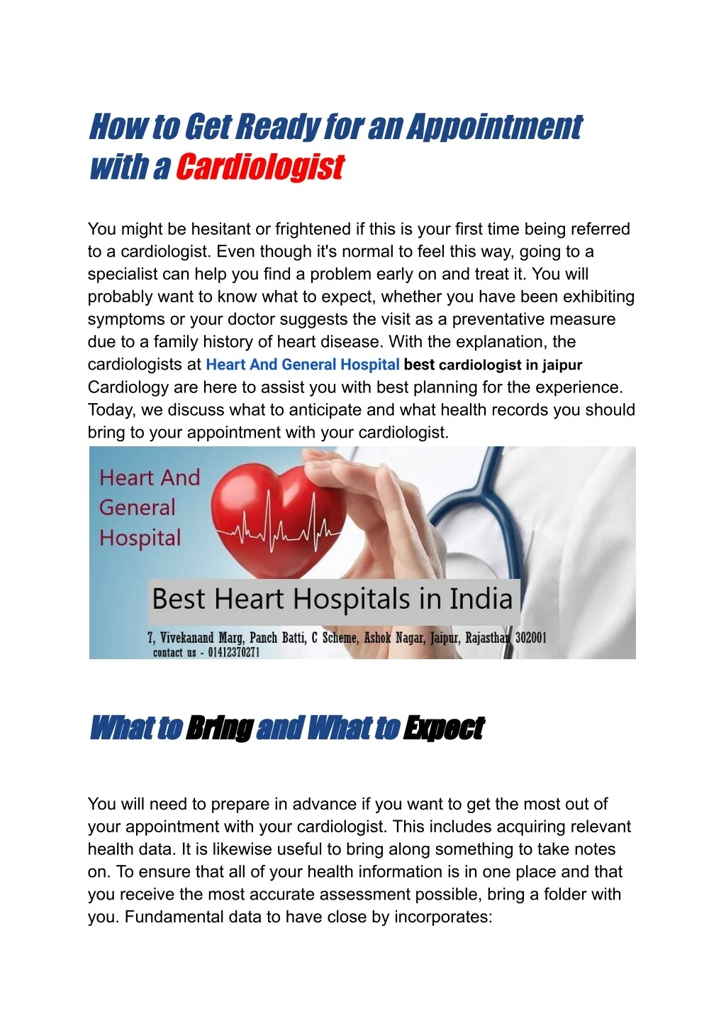 PPT - How to Get Ready for an Appointment with a Cardiologist ...