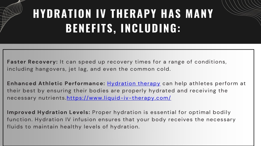 Ppt Revitalize With Hydration Therapy Liquid Iv Therapy Powerpoint