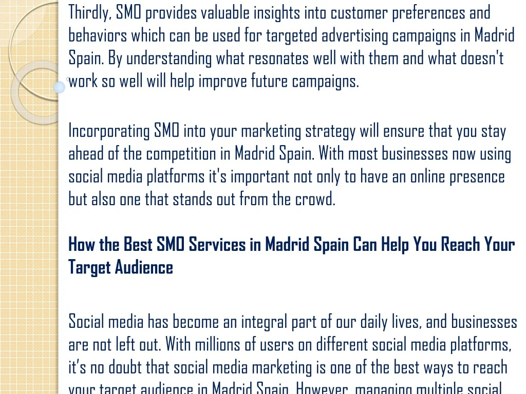 PPT - Maximizing Your Social Media Presence with the Best SMO Services ...