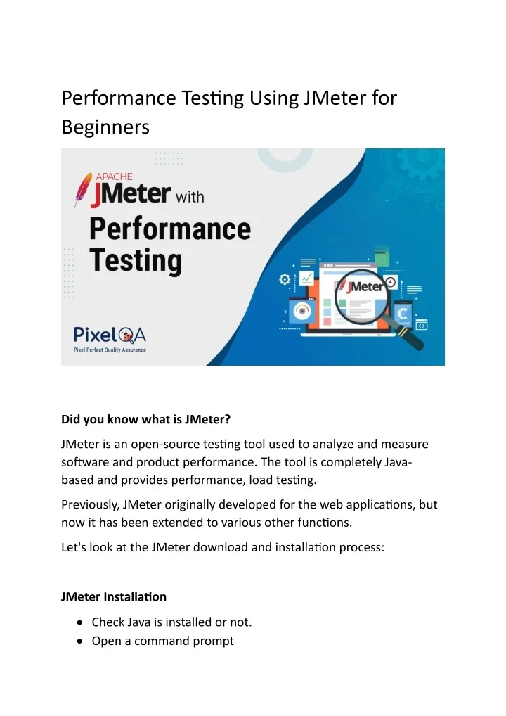 Ppt Performance Testing Using Jmeter For Beginners Powerpoint Presentation Id12170441