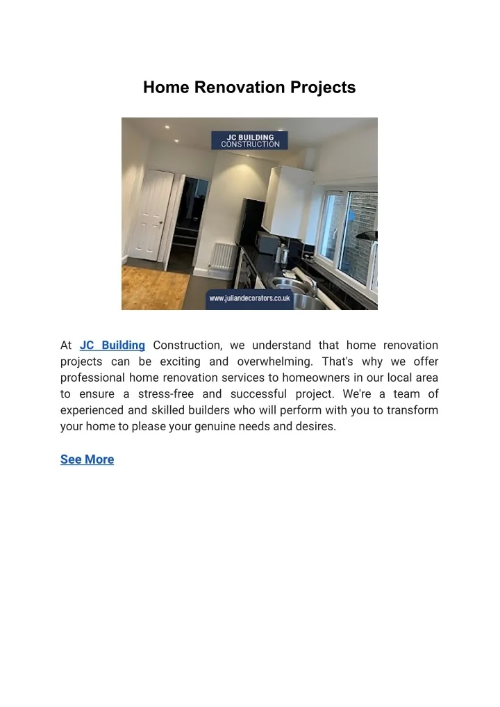 PPT - Home Renovation Projects PowerPoint Presentation, free download ...
