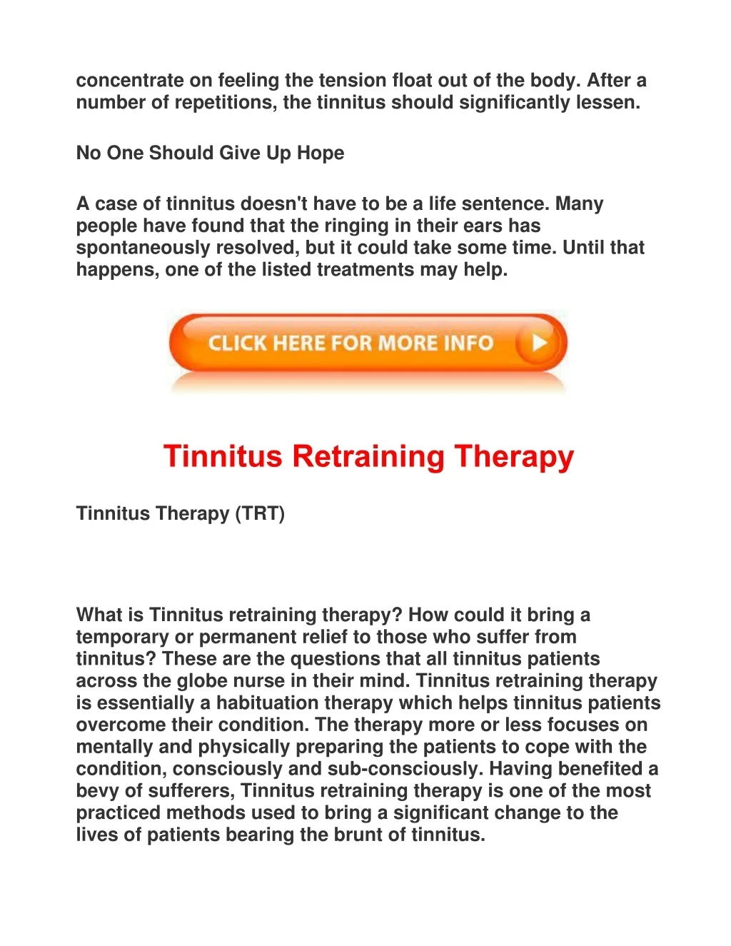 PPT - top 5 tips for tinnitus relief & treatment for ringing in the ...