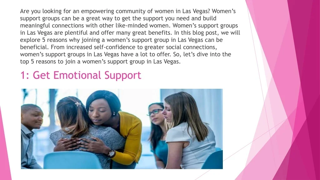 PPT - 5 Reasons To Join A Womens Support Group In Las Vegas PowerPoint Presentation - ID:12173727