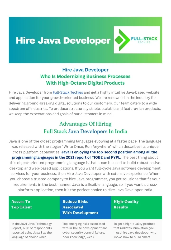 PPT - Hire Java Developer PowerPoint Presentation, free download - ID:12174114