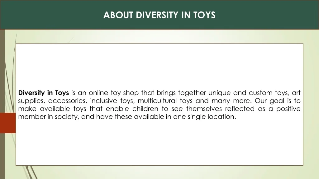 PPT - Top Multicultural Toys That Celebrate DIversity PowerPoint ...
