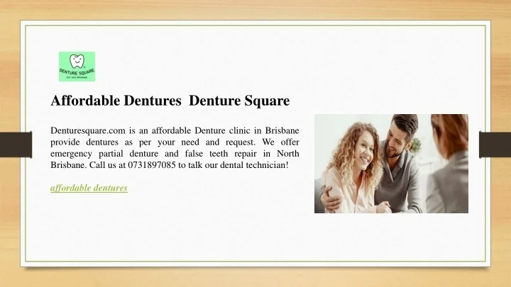 PPT - Affordable Dentures Denture Square PowerPoint Presentation, free ...