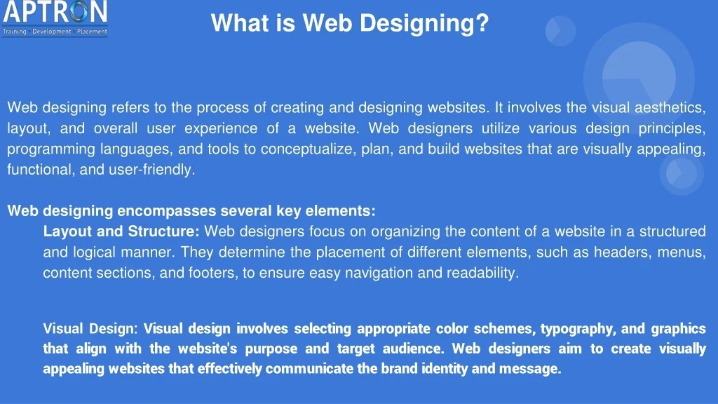 PPT - Web Designing Training in Gurgaon PowerPoint Presentation, free download - ID:12176360