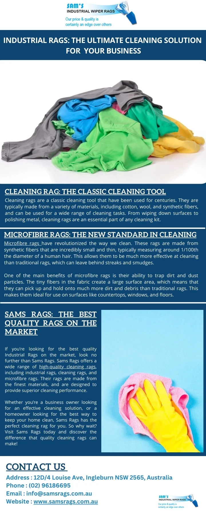 PPT - Industrial Rags: The Ultimate Cleaning Solution for Your Business ...