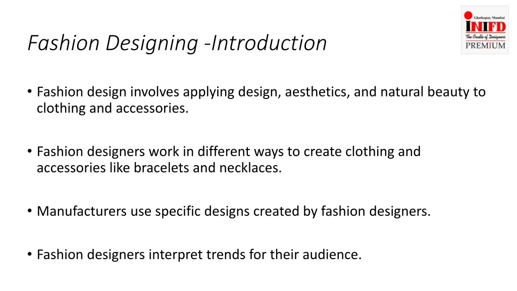 PPT - Best Fashion Designing Institutes In Mumbai PowerPoint ...