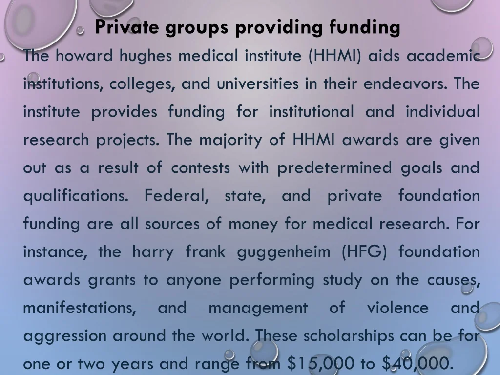 PPT - Several Federal Funding Sources Are Available For Medical ...