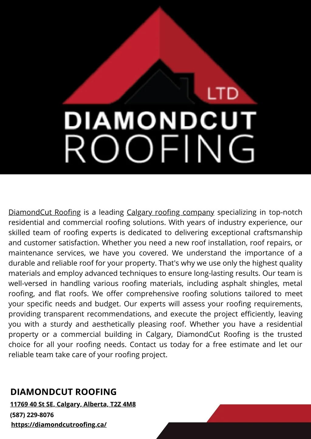 PPT - DiamondCut Roofing PowerPoint Presentation, free download - ID ...
