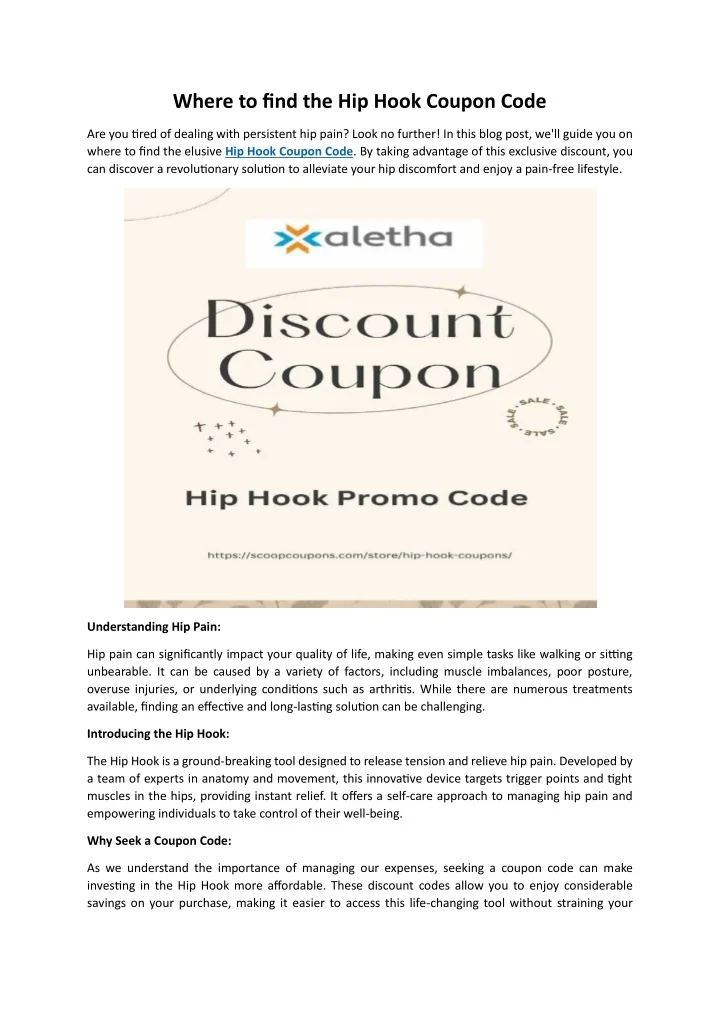 PPT - Where to find the Hip Hook Coupon Code PowerPoint Presentation ...
