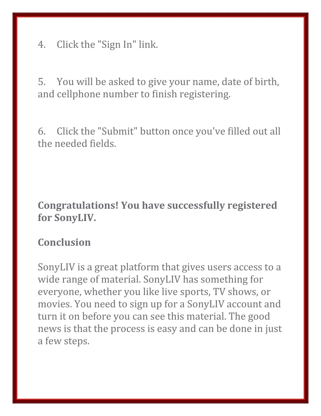 PPT - Sonyliv.com Activate: How do I sign in, create an account, and ...
