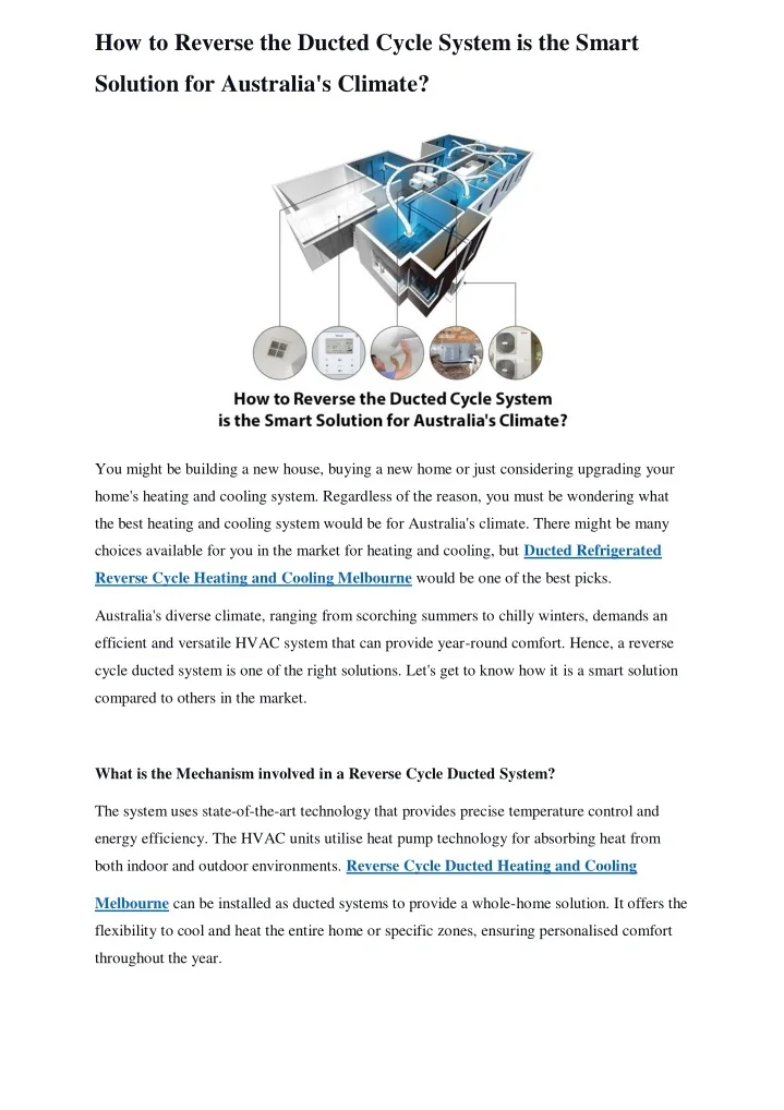PPT - How to Reverse the Ducted Cycle System is the Smart Solution for ...