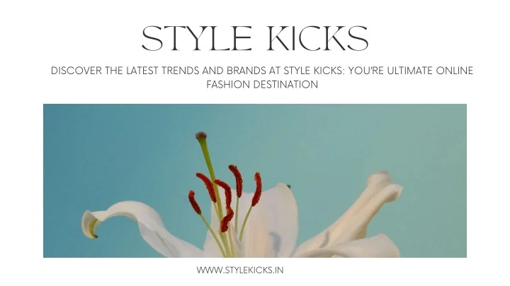 PPT - Discover the Latest Trends and Brands at Style Kicks: You’re ...