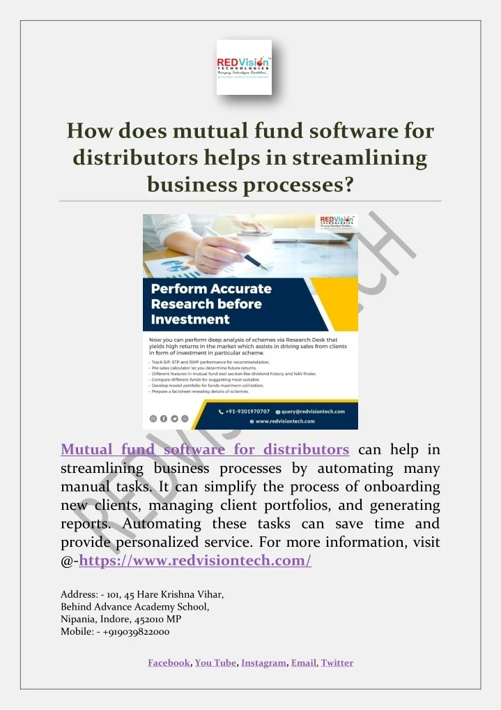 PPT - How does mutual fund software for distributors helps in ...