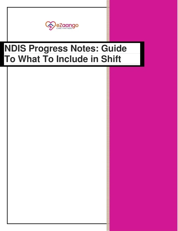 PPT - NDIS Progress Notes: Guide To What To Include in Shift Notes ...