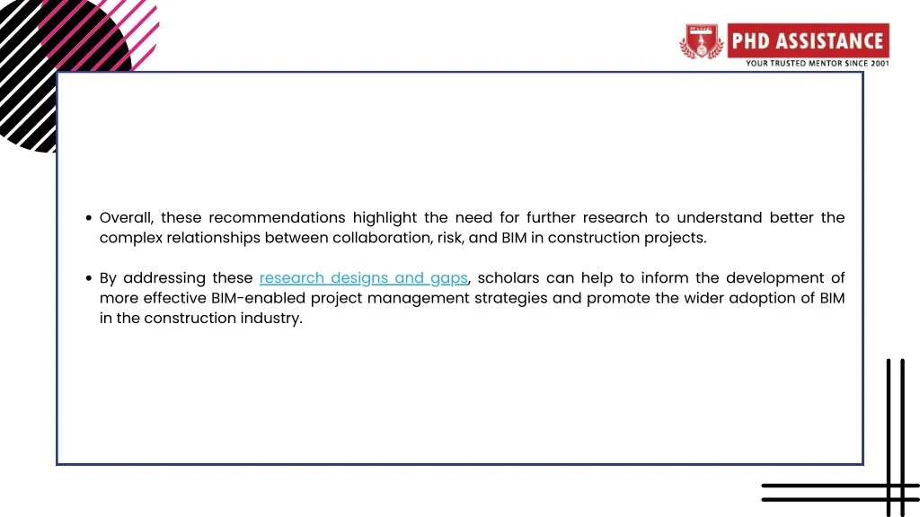 PPT - Future research areas in the paper collaboration and risk in BIM ...