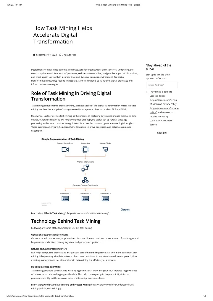 PPT - How Task Mining Helps Accelerate Digital Transformation PowerPoint Presentation - ID:12214224