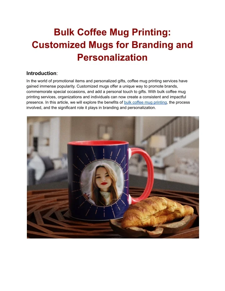 PPT - Bulk Coffee Mug Printing : Customized Mugs for Branding and ...