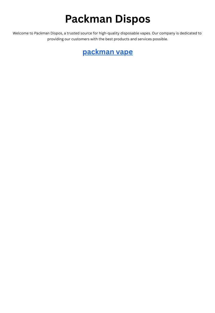 PPT - Packman Dispos PowerPoint Presentation, free download - ID:12229788