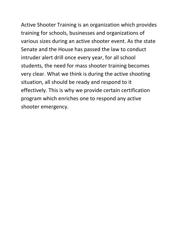 PPT - Active Shooter Training PowerPoint Presentation, free download - ID:12238443