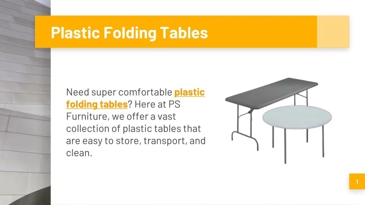 PPT - Plastic Folding Tables PowerPoint Presentation, free download ...