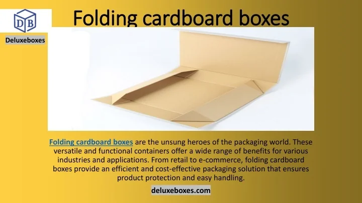 PPT - Folding cardboard boxes PowerPoint Presentation, free download ...