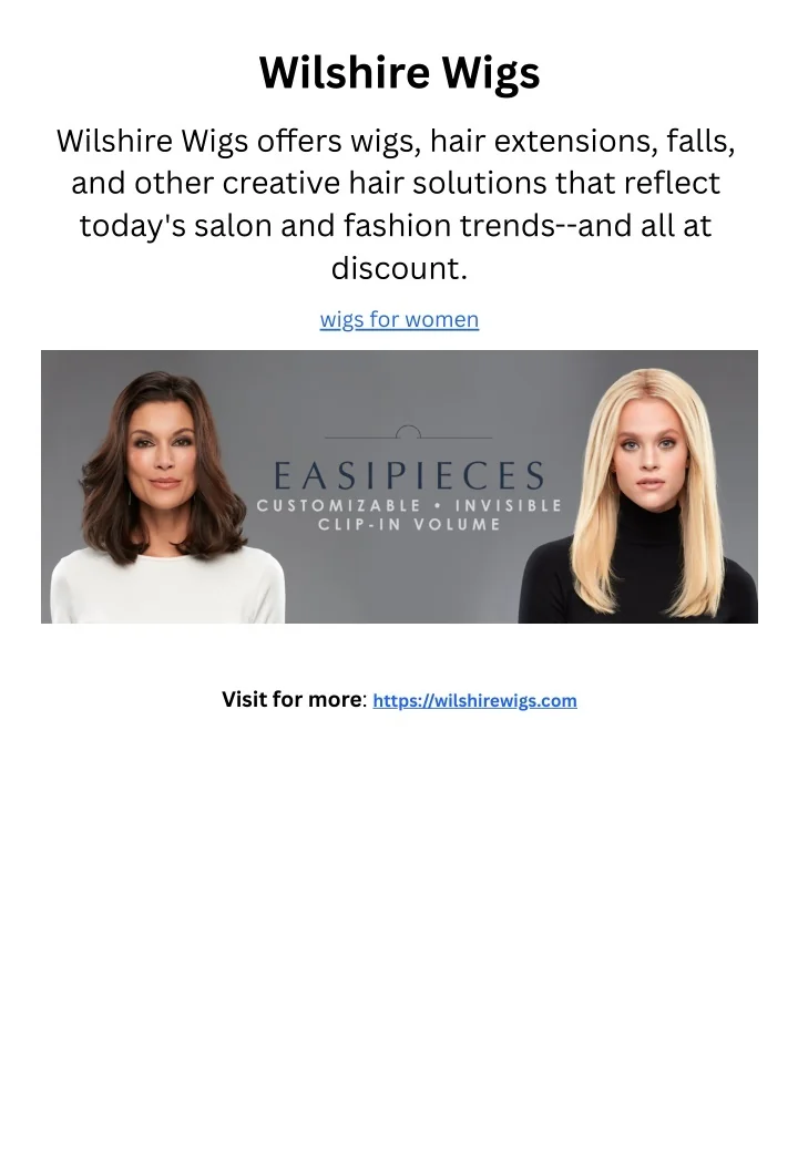 PPT - Wilshire Wigs PowerPoint Presentation, free download - ID:12243428