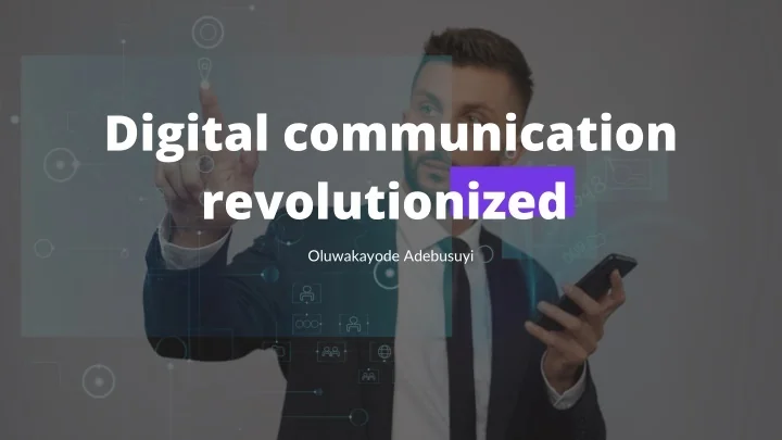 PPT - Breaking Barriers: Oluwakayode Adebusuyi's Digital Communication ...